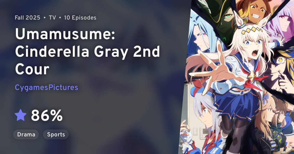 Uma Musume: Cinderella Gray Part 2 (Umamusume: Cinderella Gray 2nd Cour ...