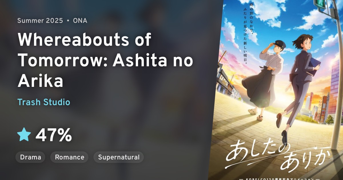 Ashita no Arika (Whereabouts of Tomorrow: Ashita no Arika) · AniList