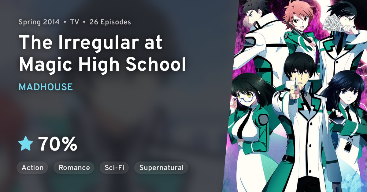 Mahouka Koukou no Rettousei (The Irregular at Magic High School) · AniList