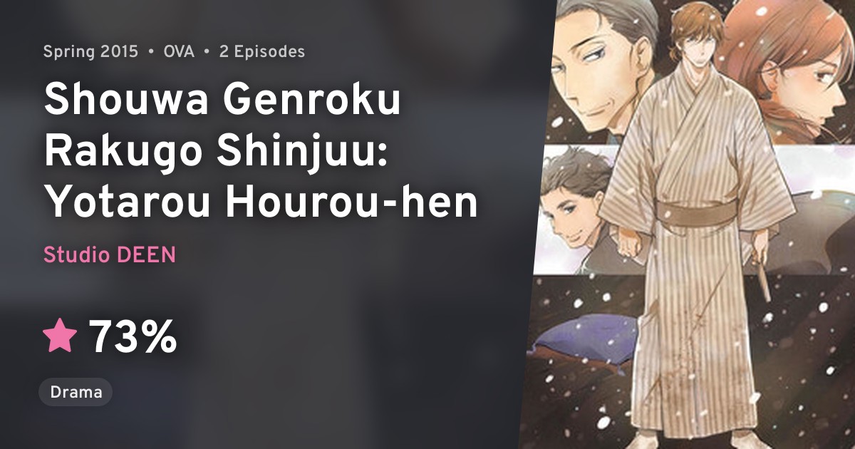 Shouwa Genroku Rakugo Shinjuu: Yotarou Hourou-hen · AniList