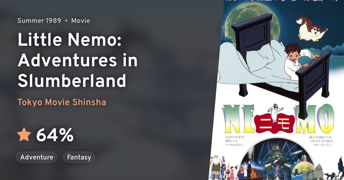 Nemo (Little Nemo: Adventures in Slumberland) · AniList