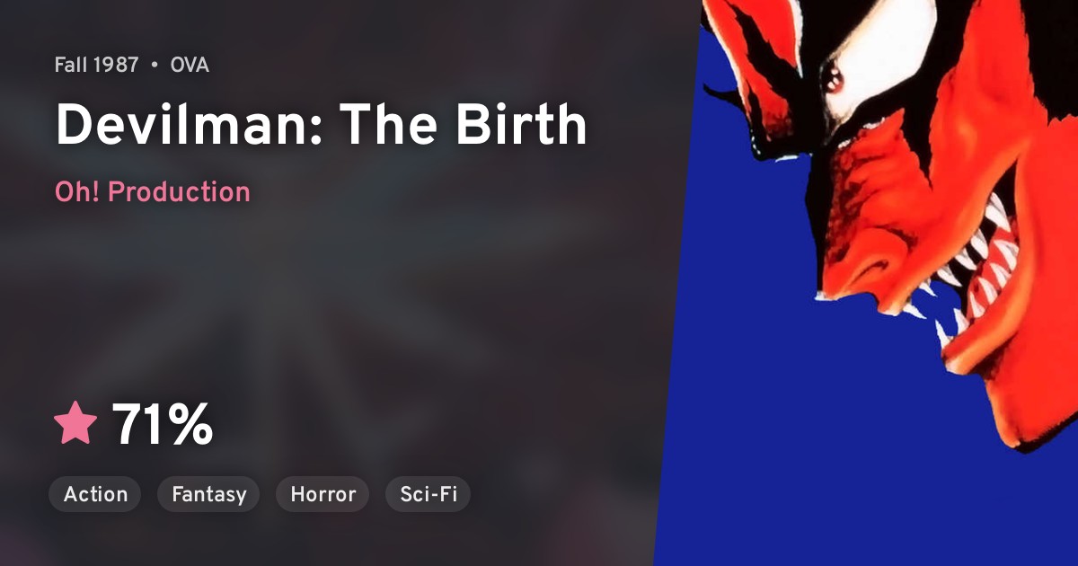 Devilman: Tanjou-hen (Devilman: The Birth) · AniList
