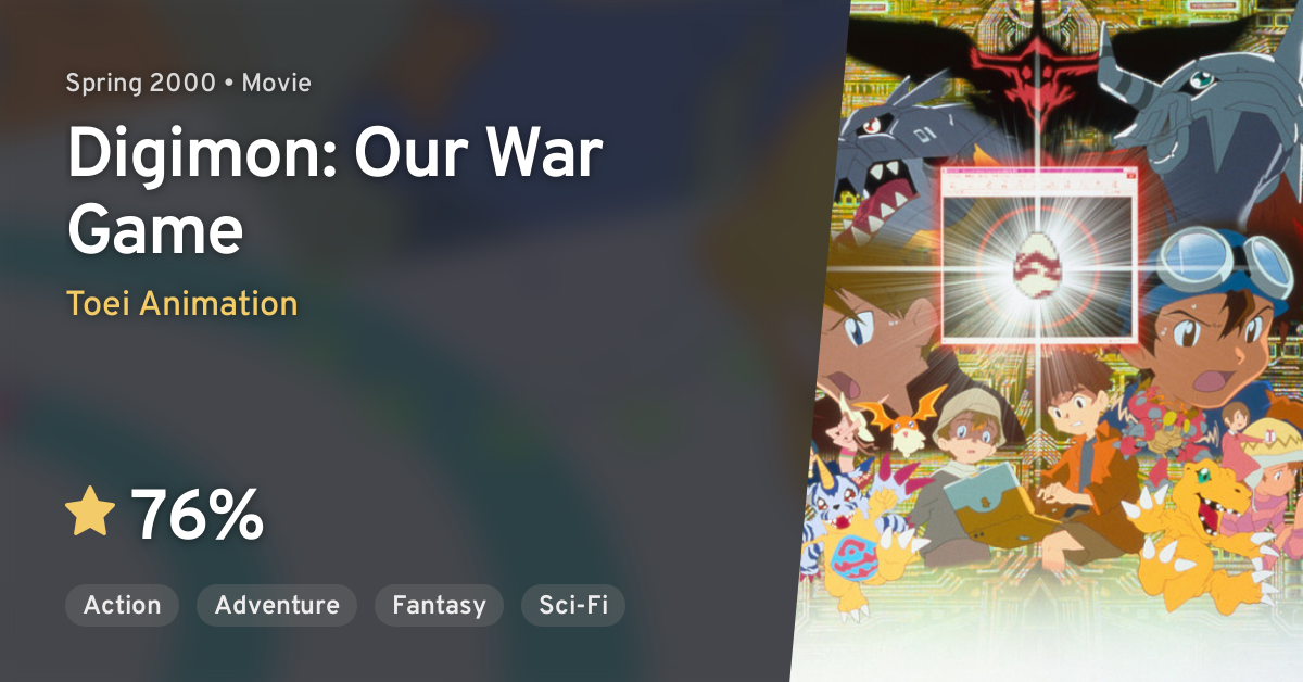 Digimon Adventure: Bokura no War Game! (Digimon: Our War Game) · AniList