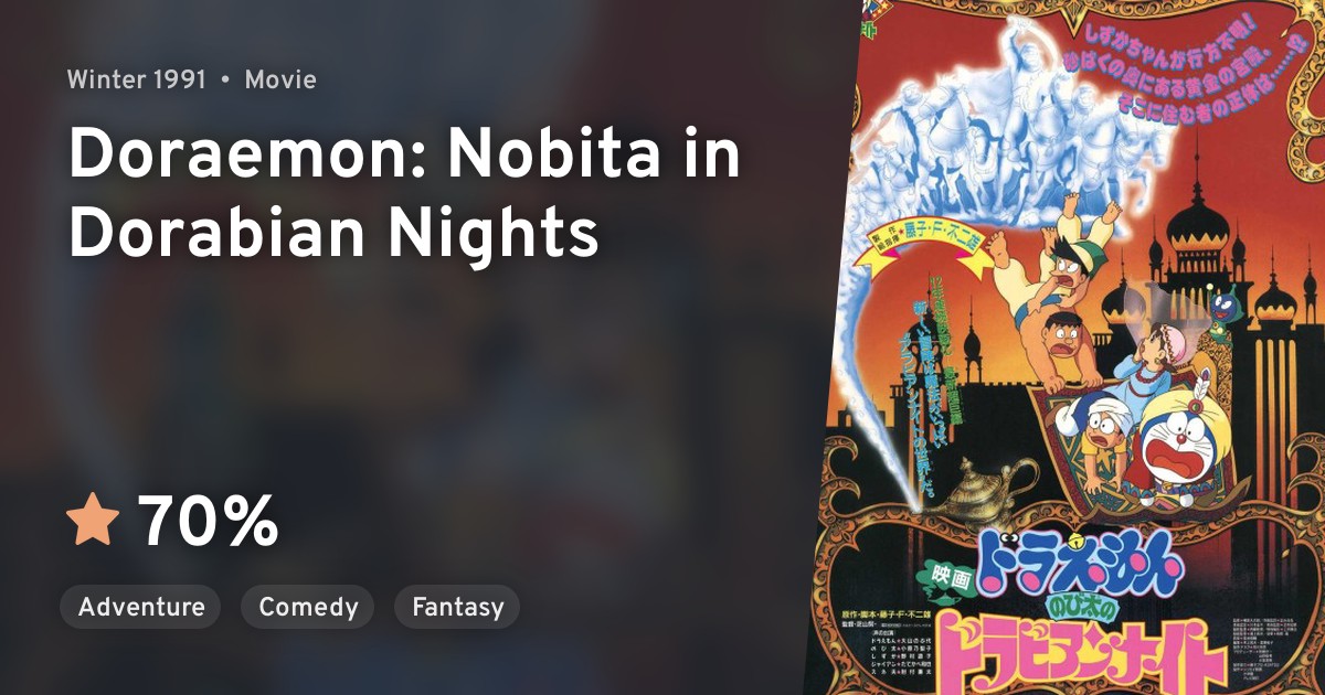 Doraemon: Nobita in Dorabian Nights · AniList