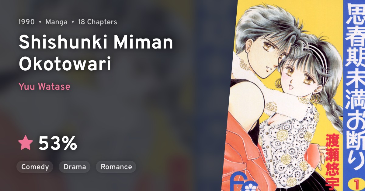 Shishunki Miman Okotowari · AniList