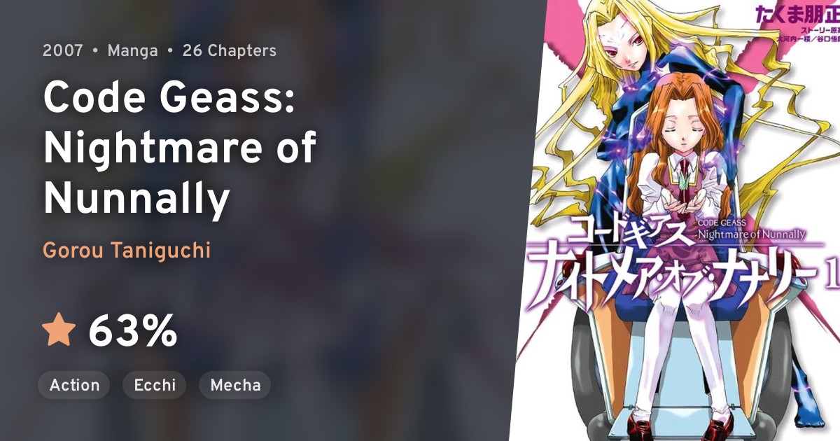 Code Geass: Nightmare of Nunnally · AniList