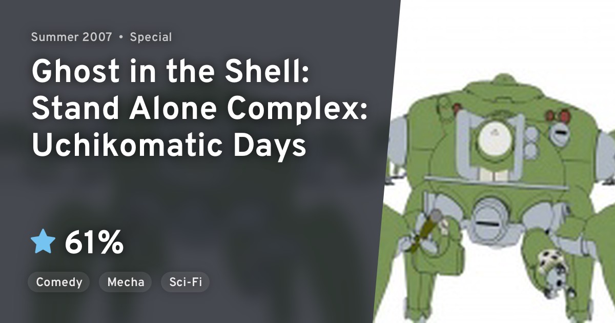 Koukaku Kidoutai: Stand Alone Complex - Uchikoma no Hibi (Ghost in the ...