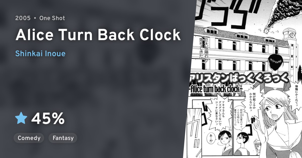 Alice Turn Back Clock · AniList