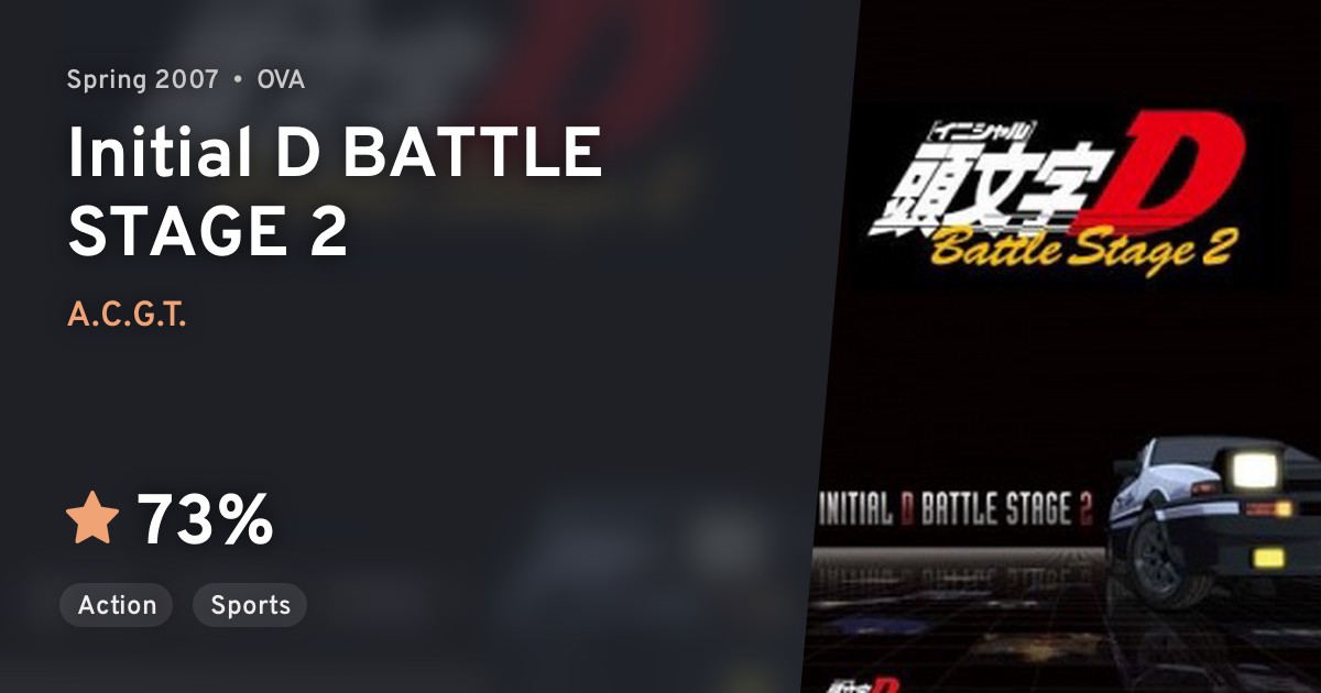 Initial D BATTLE STAGE 2 · AniList