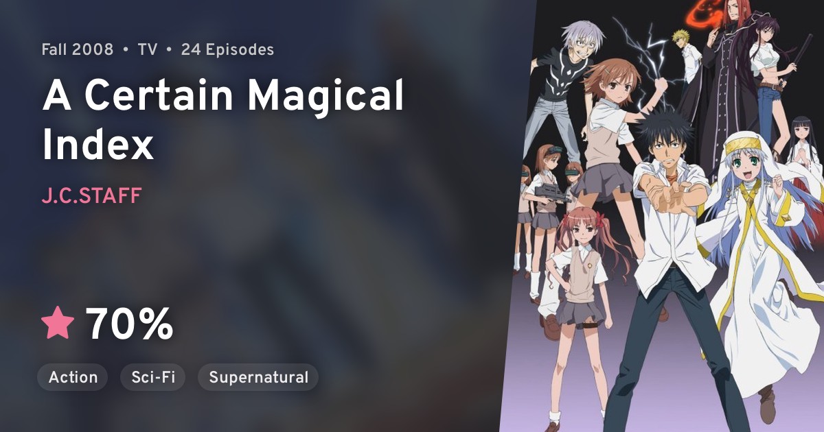 Toaru Majutsu no Index (A Certain Magical Index) · AniList