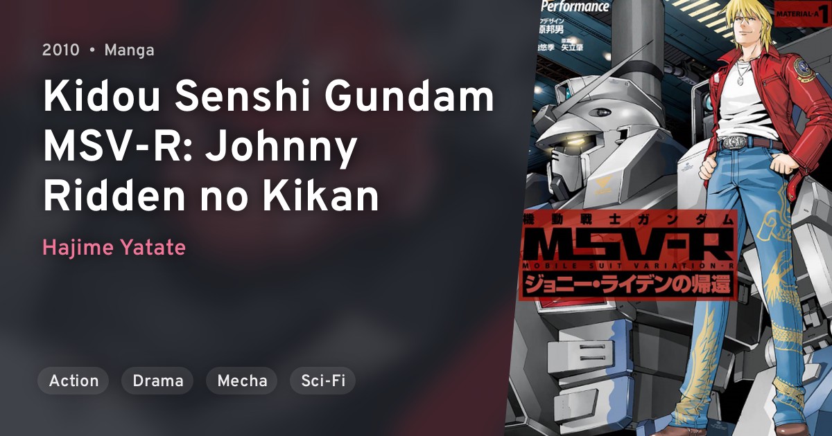 Kidou Senshi Gundam MSV-R: Johnny Ridden no Kikan · AniList