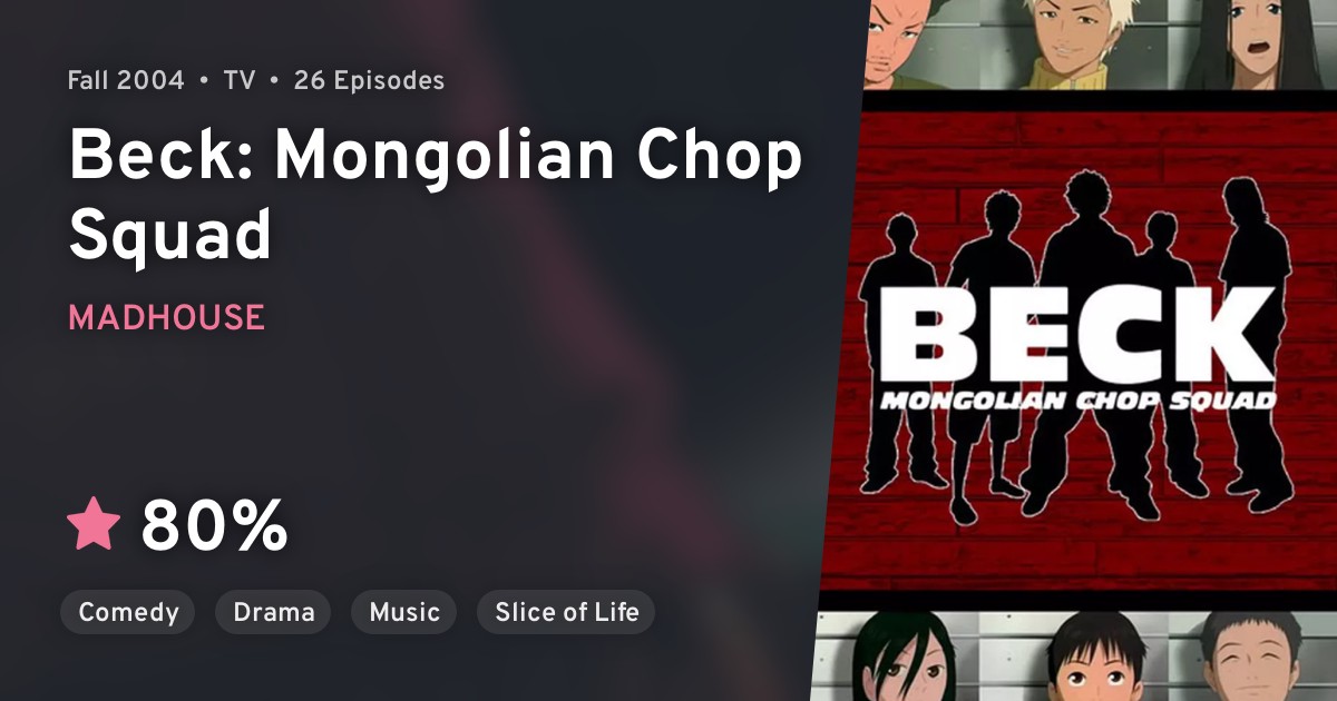 BECK (Beck: Mongolian Chop Squad) · AniList