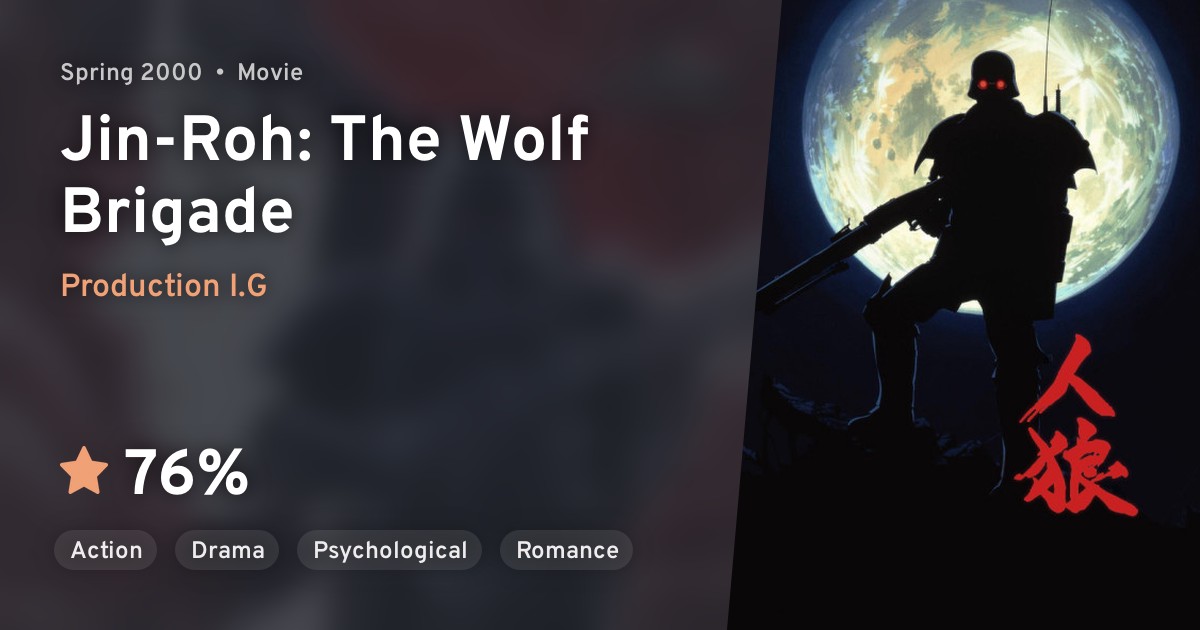 JIN-ROH (Jin-Roh: The Wolf Brigade) · AniList