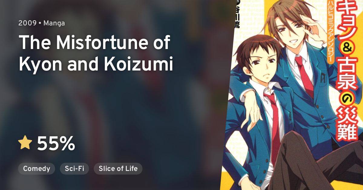 Kyon To Koizumi No Sainan Haruhi Comic Anthology The Misfortune Of Kyon And Koizumi · Anilist