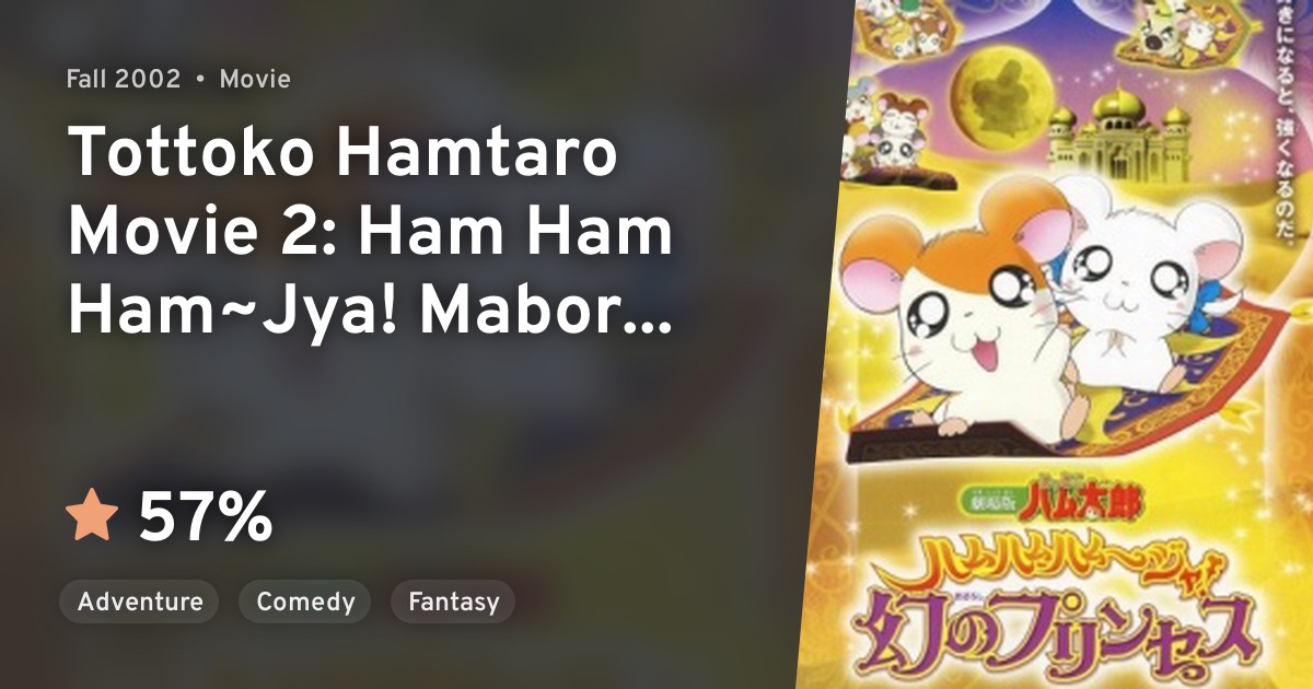 Tottoko Hamtaro Movie 2: Ham Ham Ham~Jya! Maboroshi no Princess · AniList