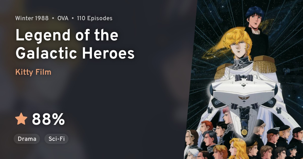 Ginga Eiyuu Densetsu (Legend of the Galactic Heroes) · AniList