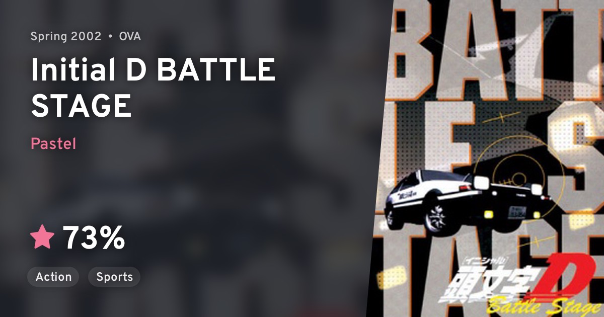 Initial D BATTLE STAGE · AniList
