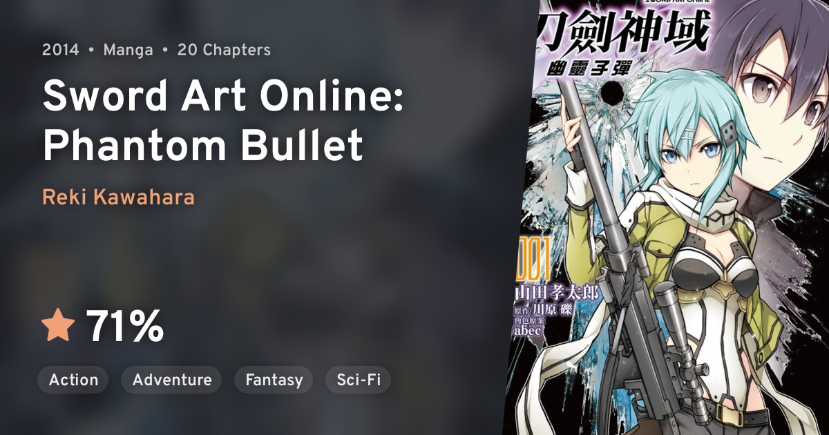 Sword Art Online: Phantom Bullet · AniList