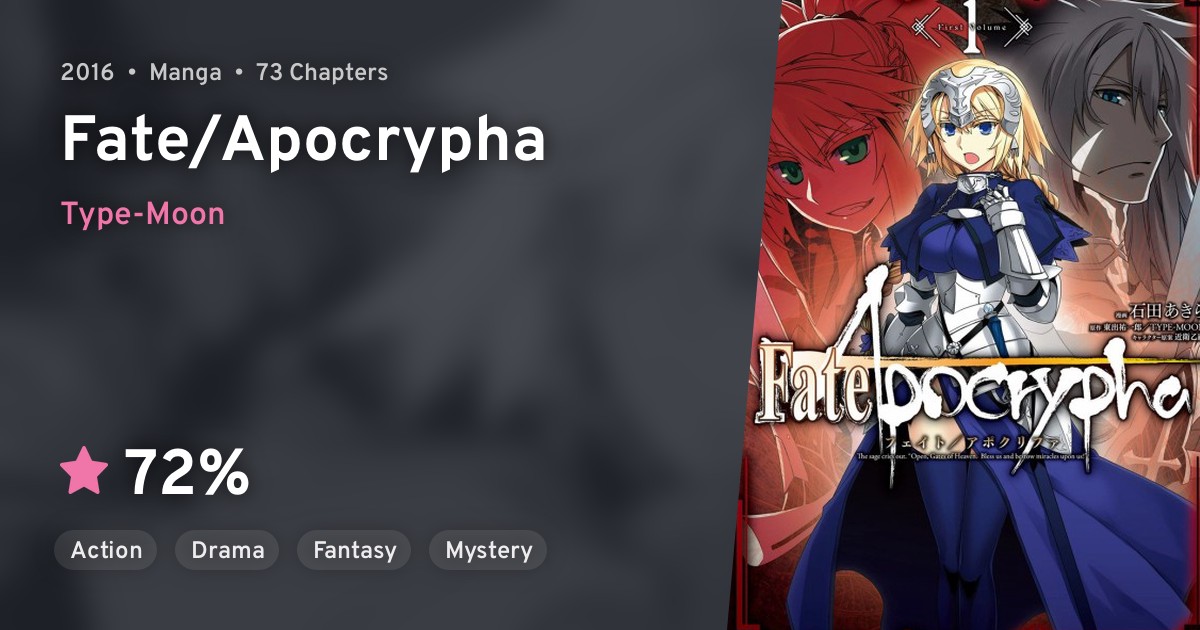Fate/Apocrypha · AniList