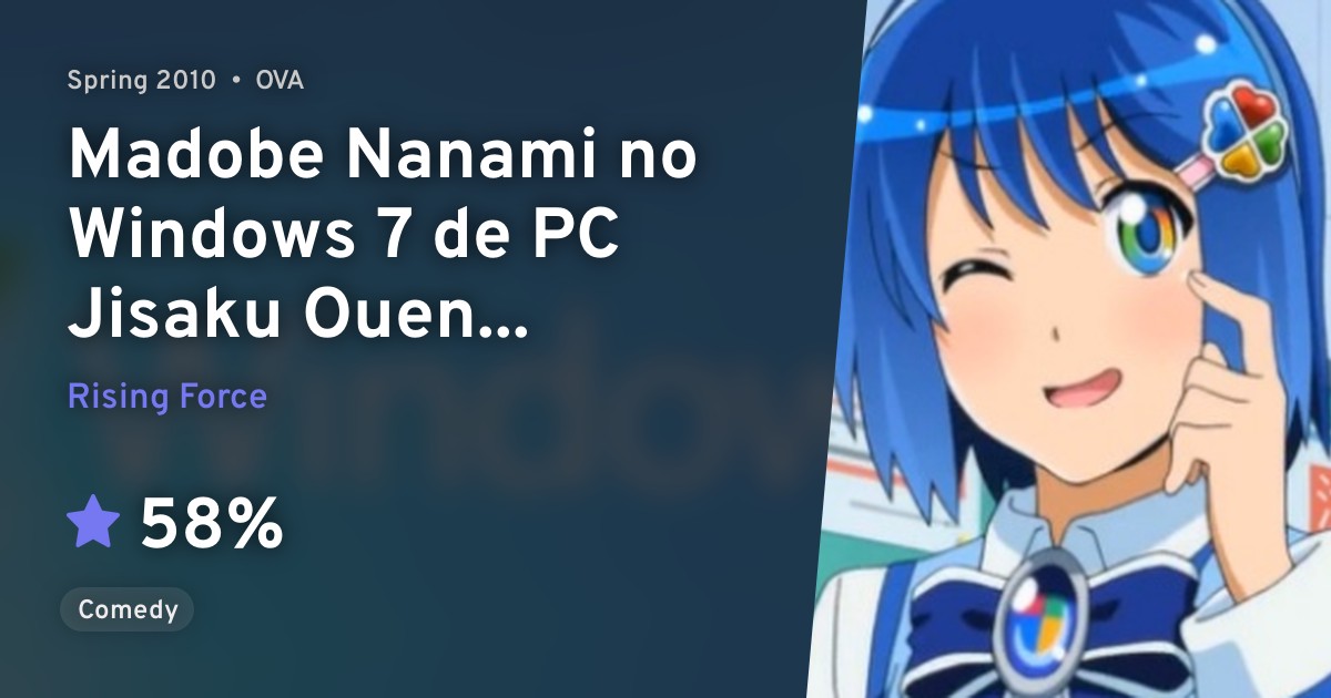 Madobe Nanami no Windows 7 de PC Jisaku Ouen Commercial!! · AniList