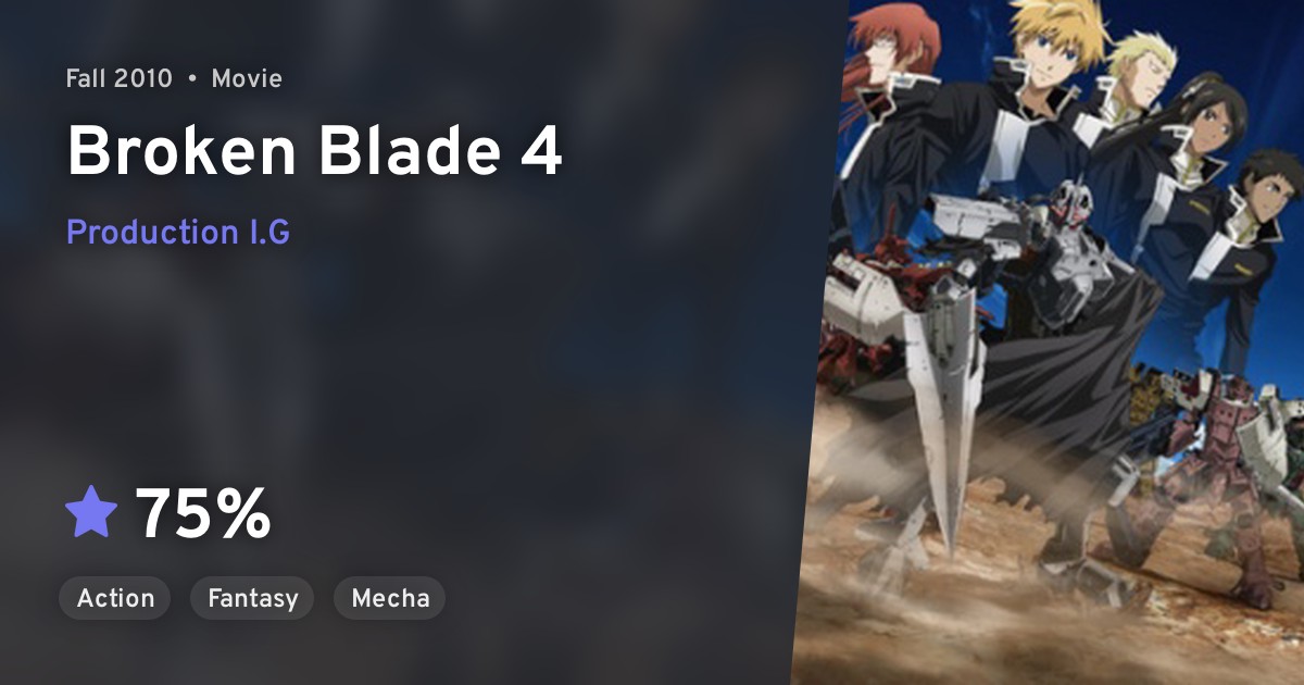 Break Blade 4: Sanka no Chi (Broken Blade 4) · AniList