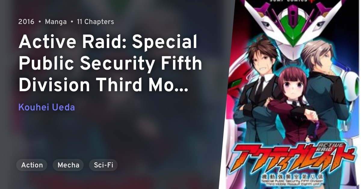 Active Raid: Kidou Kyoushuushitsu Dai Hachigakari (Active Raid: Special ...