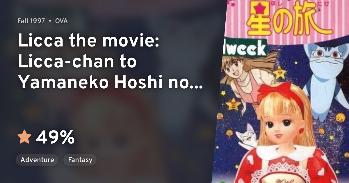 Licca the movie: Licca-chan to Yamaneko Hoshi no Tabi · AniList