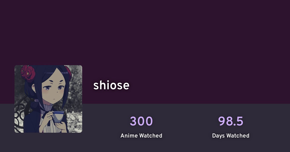 shiose's profile · AniList