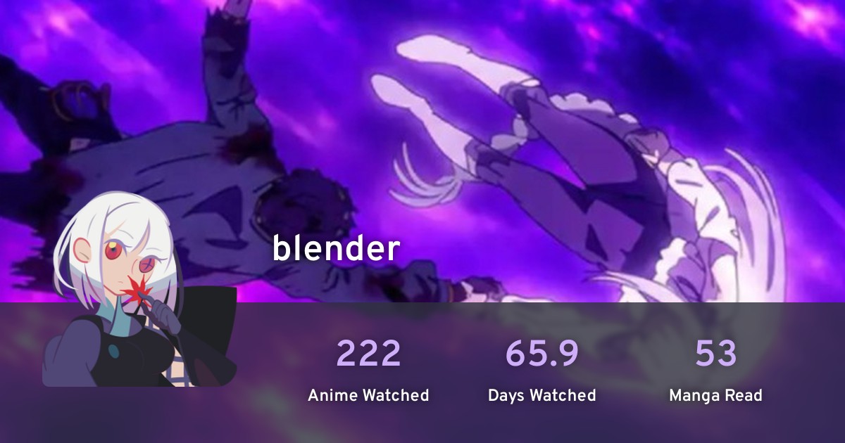 blender's profile · AniList