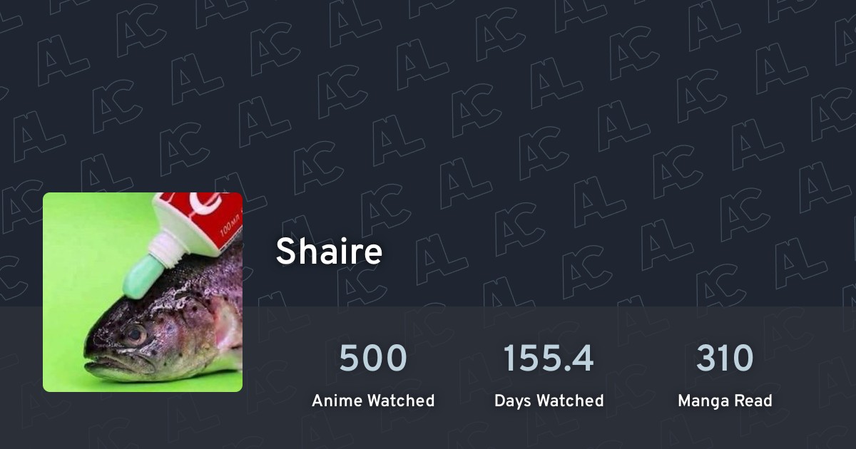 Shaire's profile · AniList