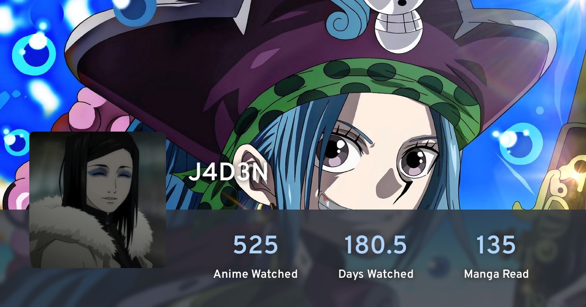 J4D3N's profile · AniList