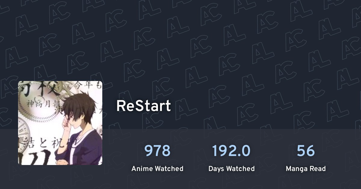 ReStart's profile · AniList