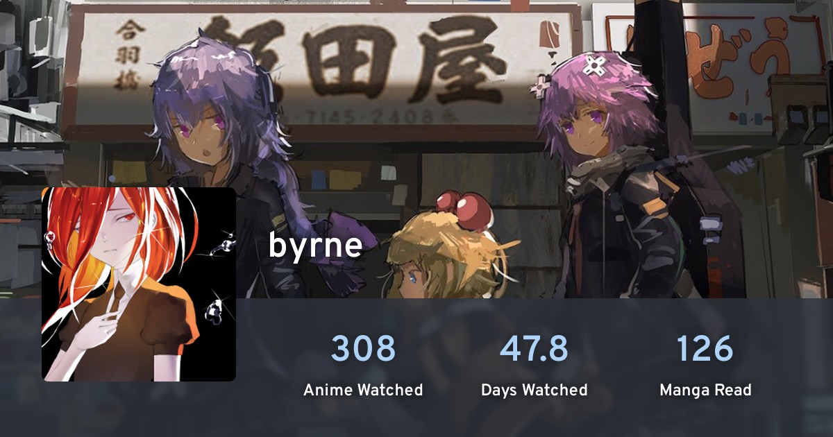 byrne's profile · AniList