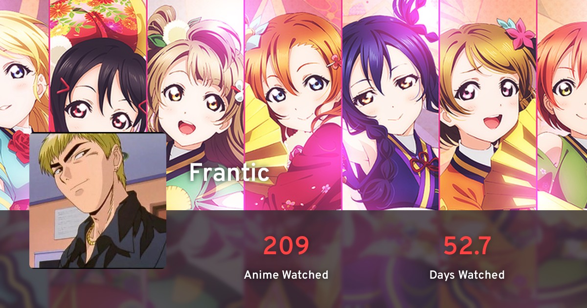 Frantic's anime list · AniList
