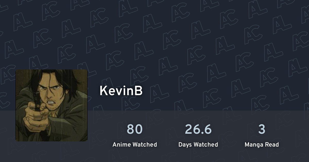 KevinB's anime list · AniList