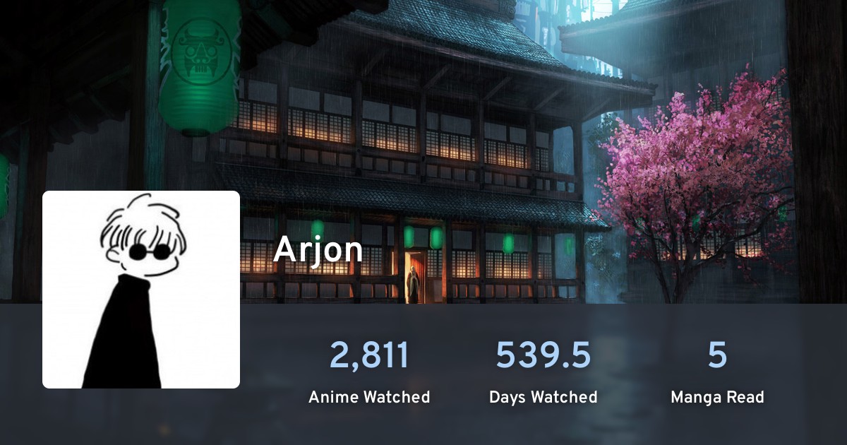 Arjon's profile · AniList