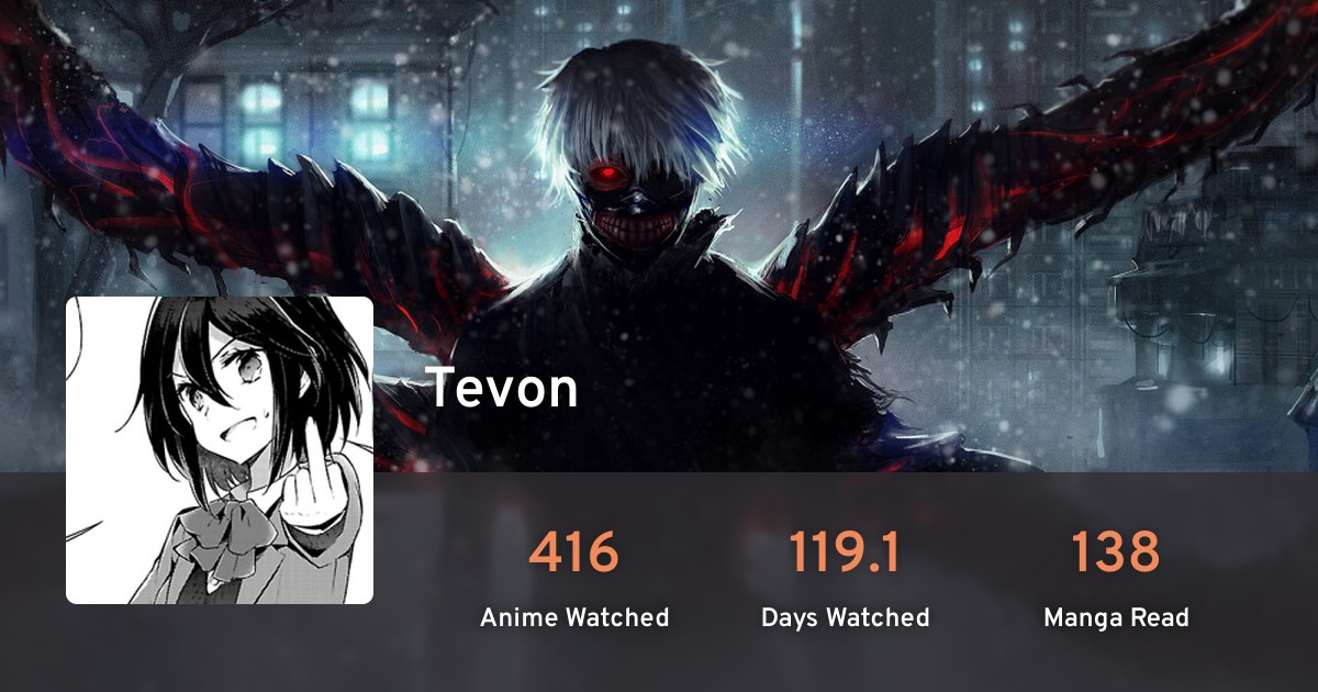 Tevon's profile · AniList