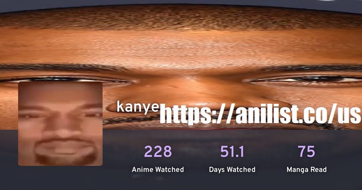 kanye's anime list · AniList