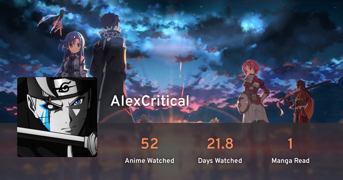 AlexCritical's profile · AniList