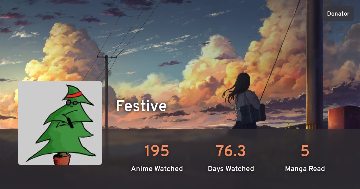 Festive's profile · AniList