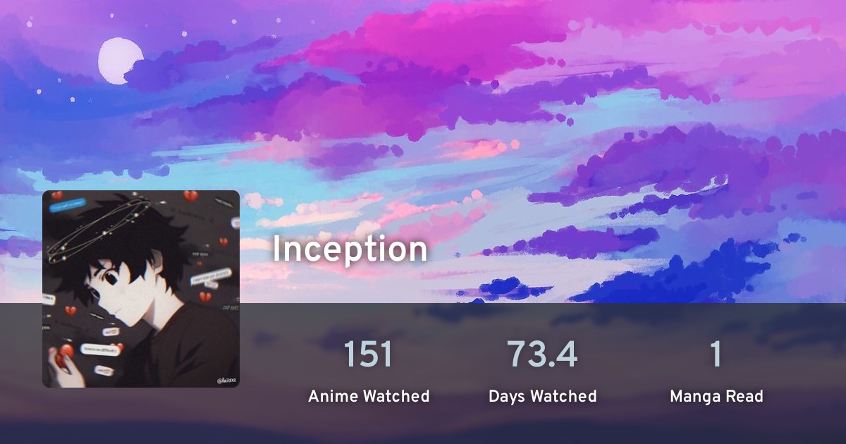 Inception's profile · AniList
