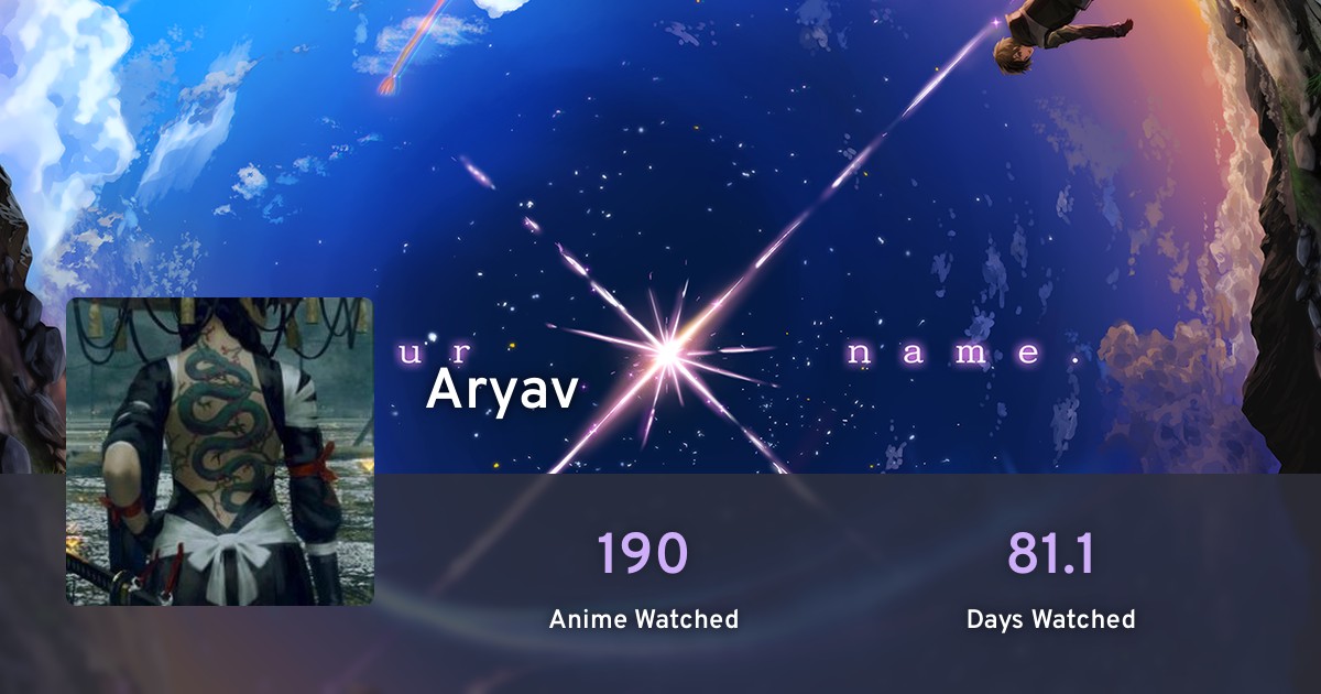 Aryav's anime list · AniList