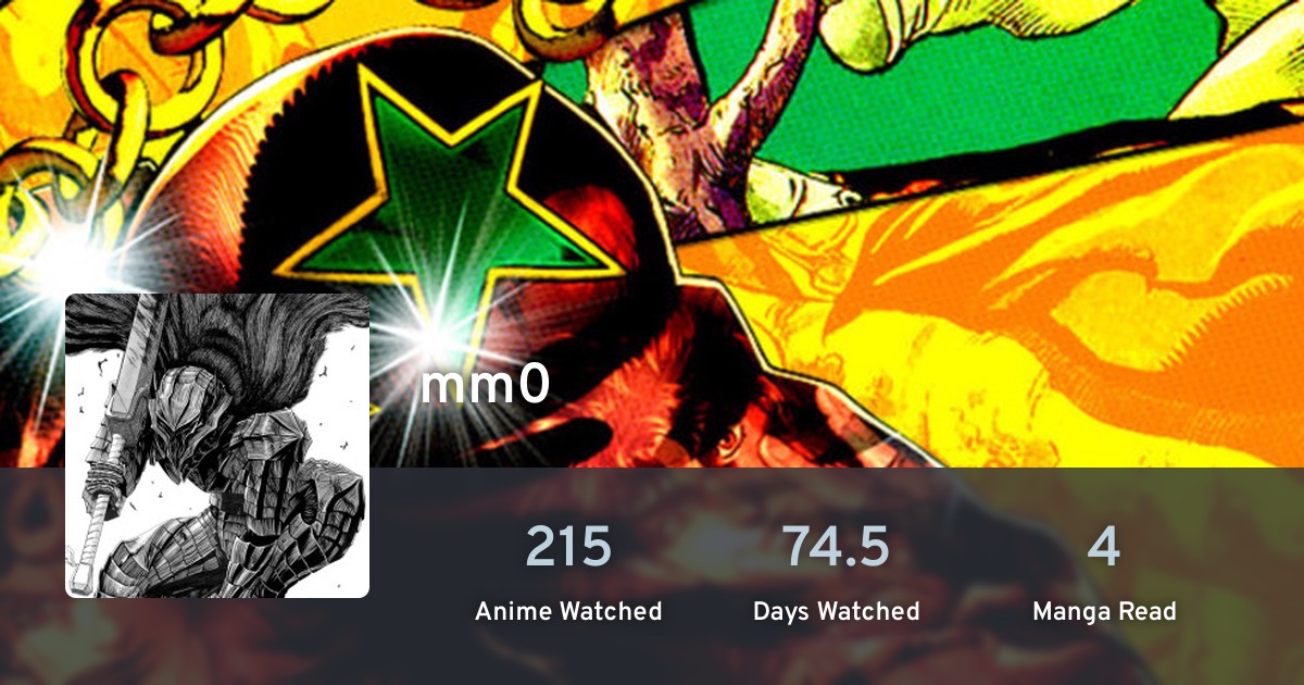 mm0's profile · AniList