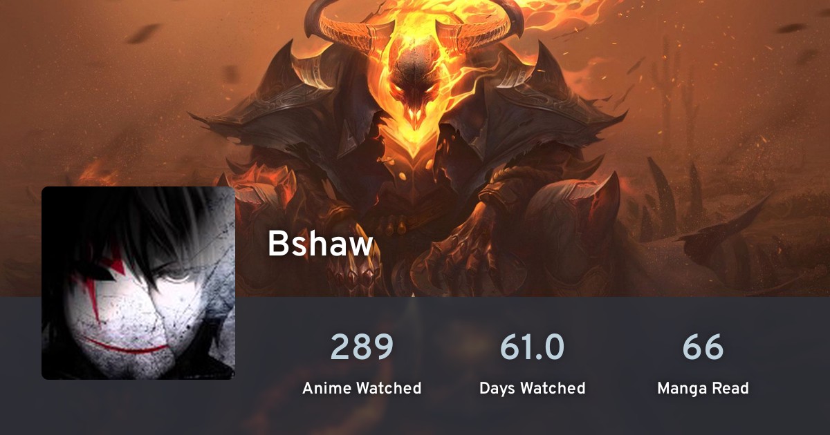 Bshaw's anime list · AniList