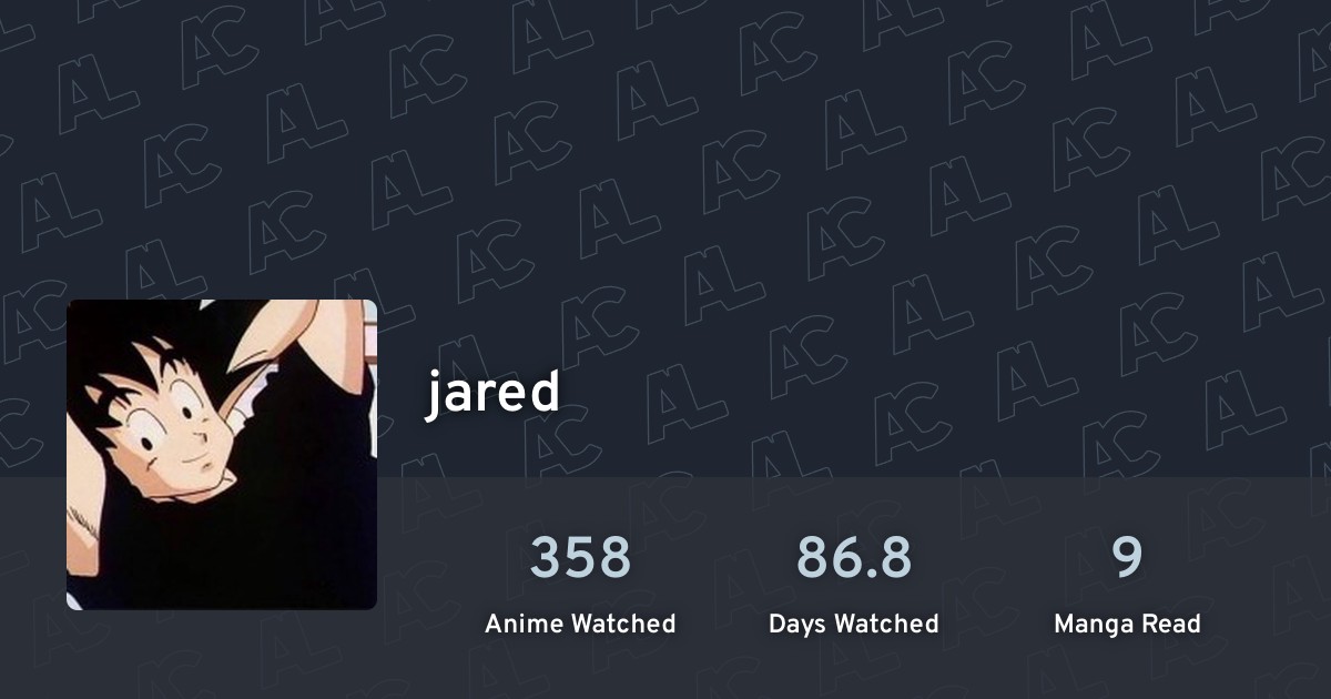 jared's anime list · AniList