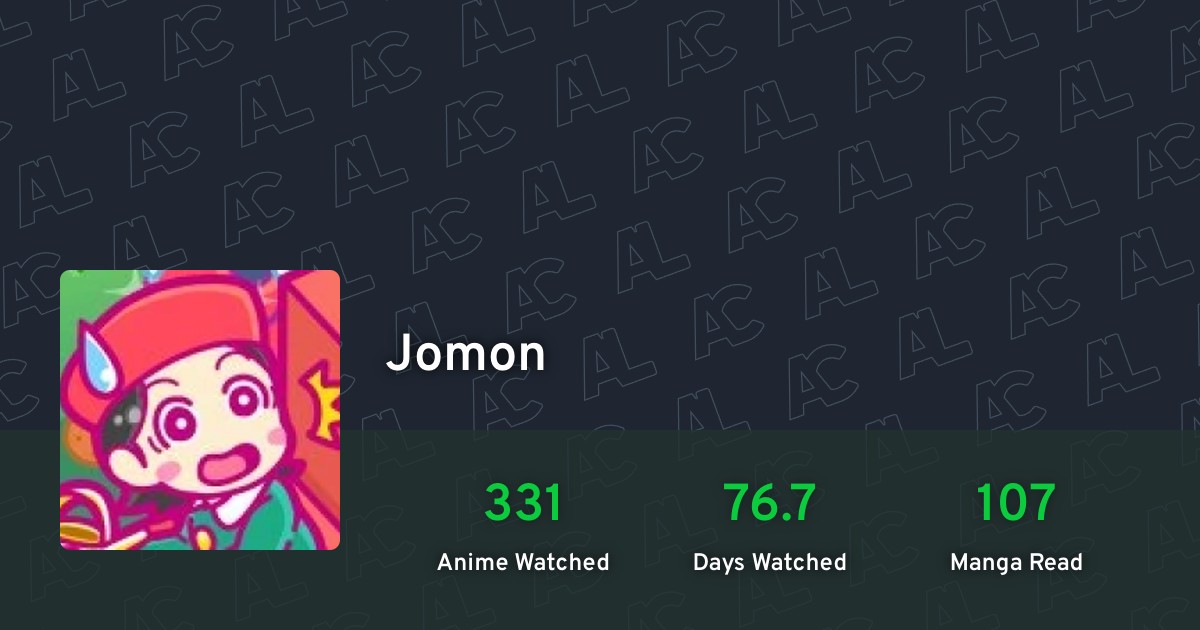 Jomon's anime list · AniList
