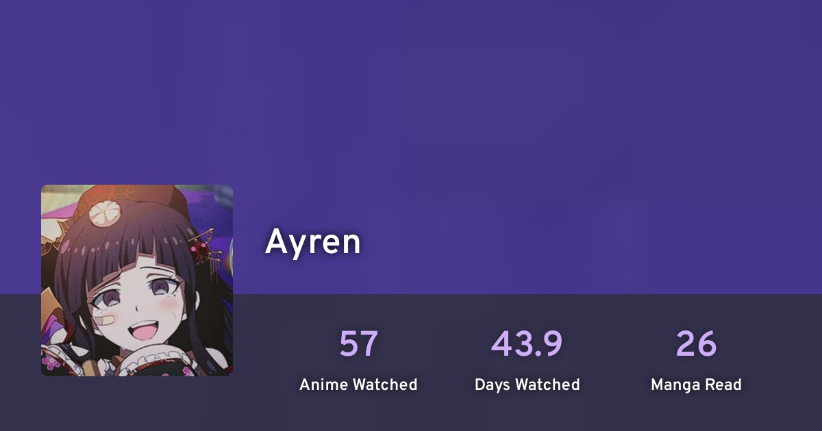 Ayren's profile · AniList