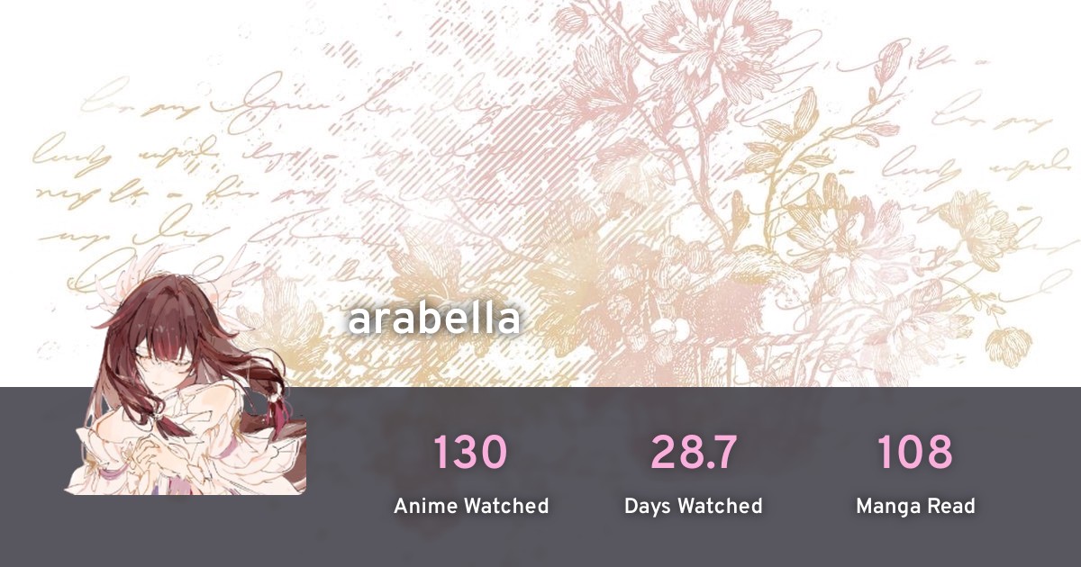 arabella's profile · AniList