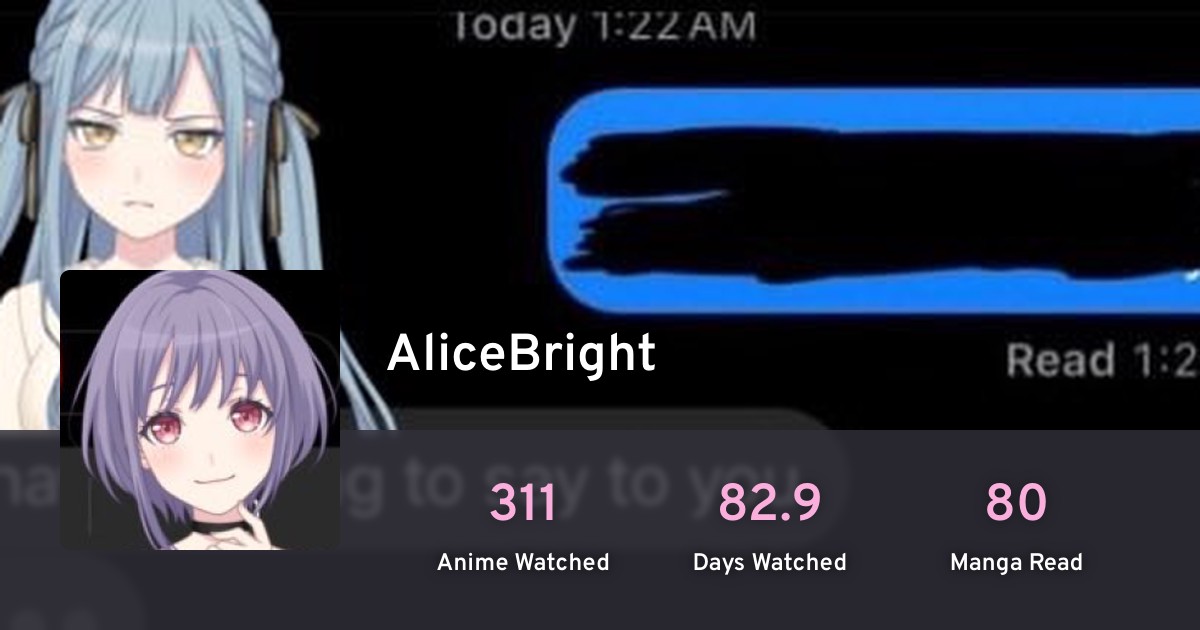 AliceBright's profile · AniList