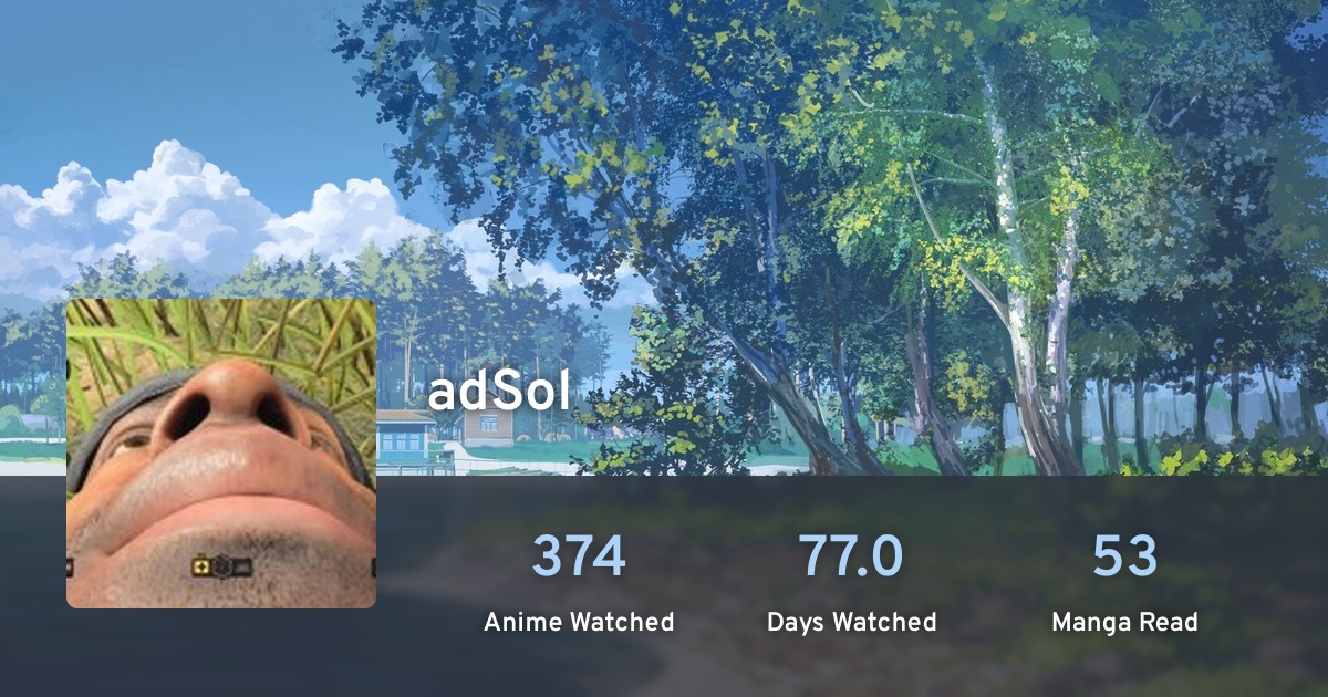 adSol's profile · AniList